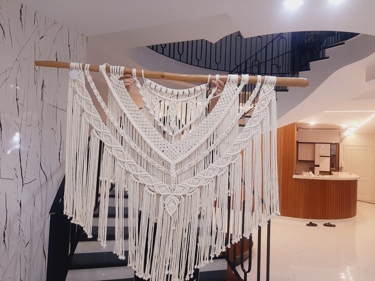 Macrame mural - Cotzl - Come To The Light Initiative